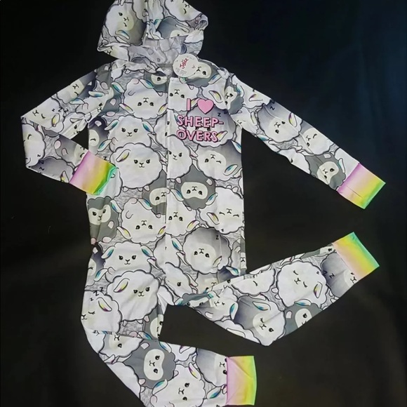 Justice | Pajamas | Justice Sleep Pajamas One Piece Sheep Onesie Nwt ...